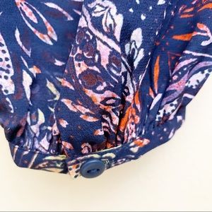 charlie jade | Tops | Charlie Jade Long Sleeve Floral Silk Top Medium ...